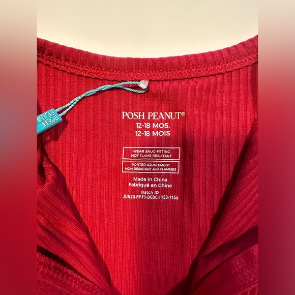 Posh Peanut | One Pieces | Nwt Posh Peanut Solid Red Ribbed Convertible ...
